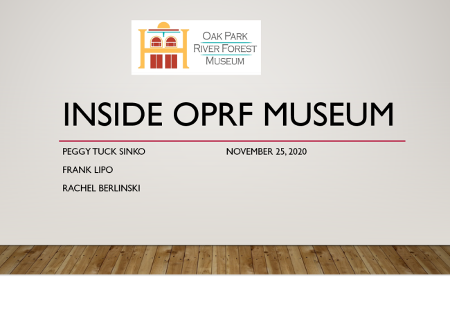 Inside OPRF Museum | Oak Park River Forest Museum